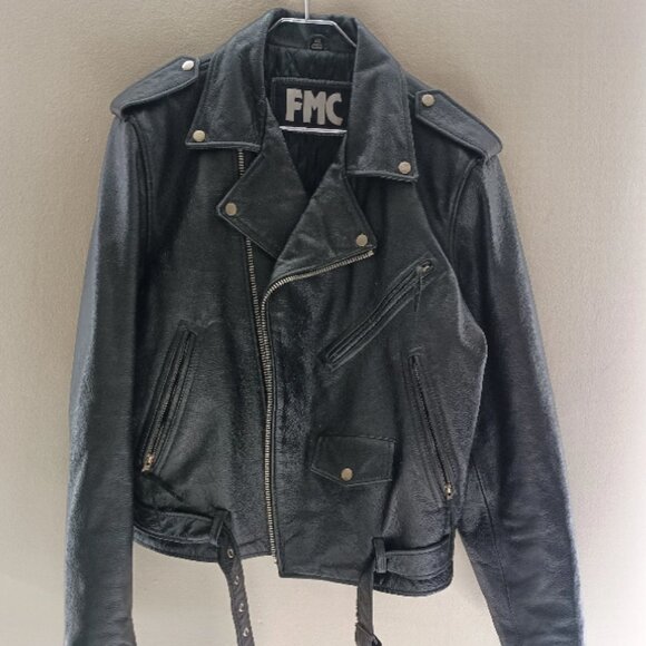 Fmc | Jackets & Coats | Vintage Original Fmc Motorcycle Mc Real Leather ...